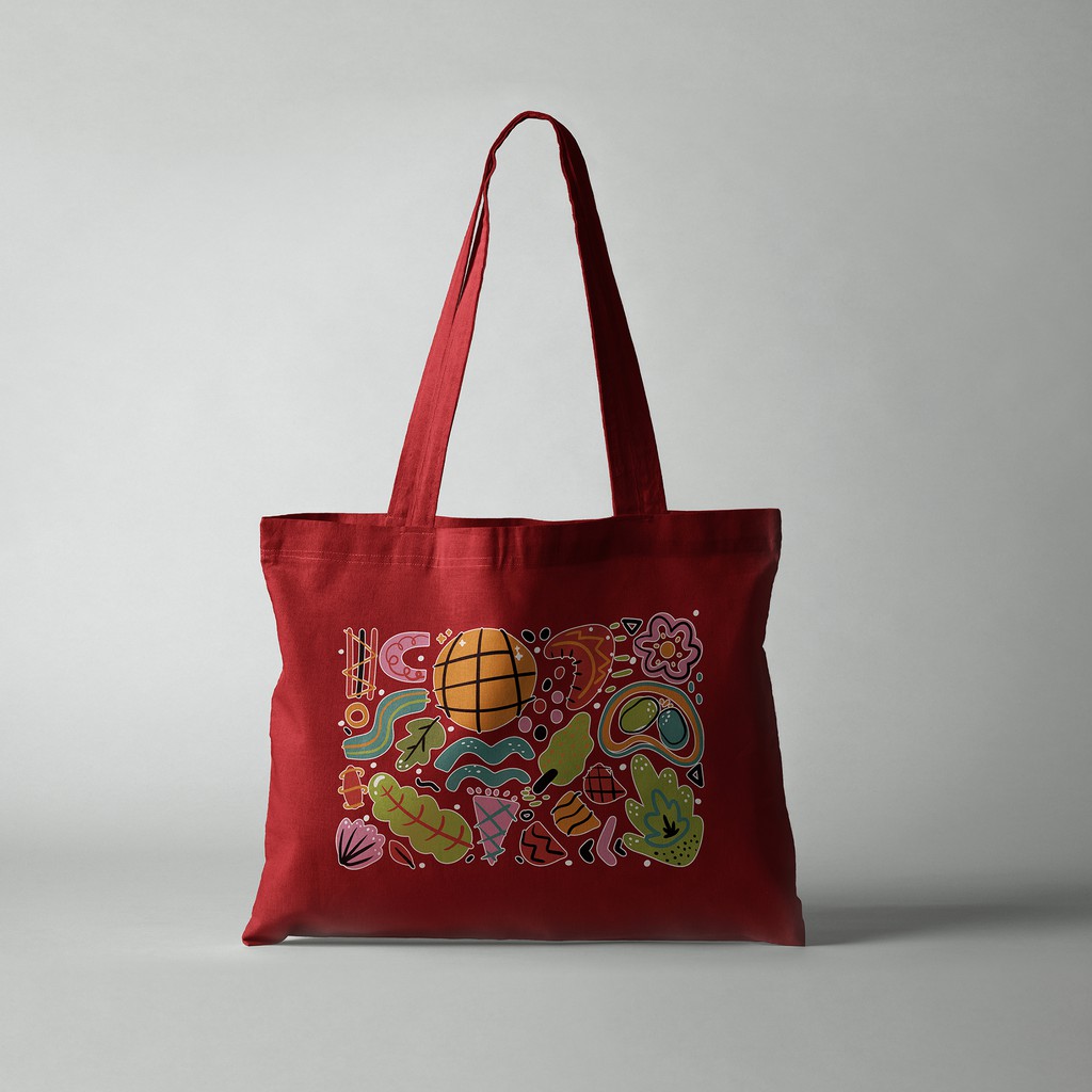 Jual Marimo Janet Tote Bag Kanvas Pentutup Resleting | Shopee Indonesia