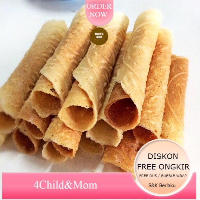 Jual Snack Semprong Gulung Cemilan Makanan 200 gram | Shopee Indonesia