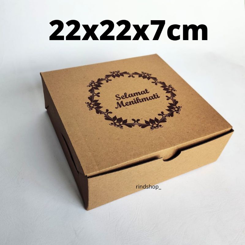 Jual Kardus Makanan, kotak makanan uk 22, kardus nasi kotak, kardus ...