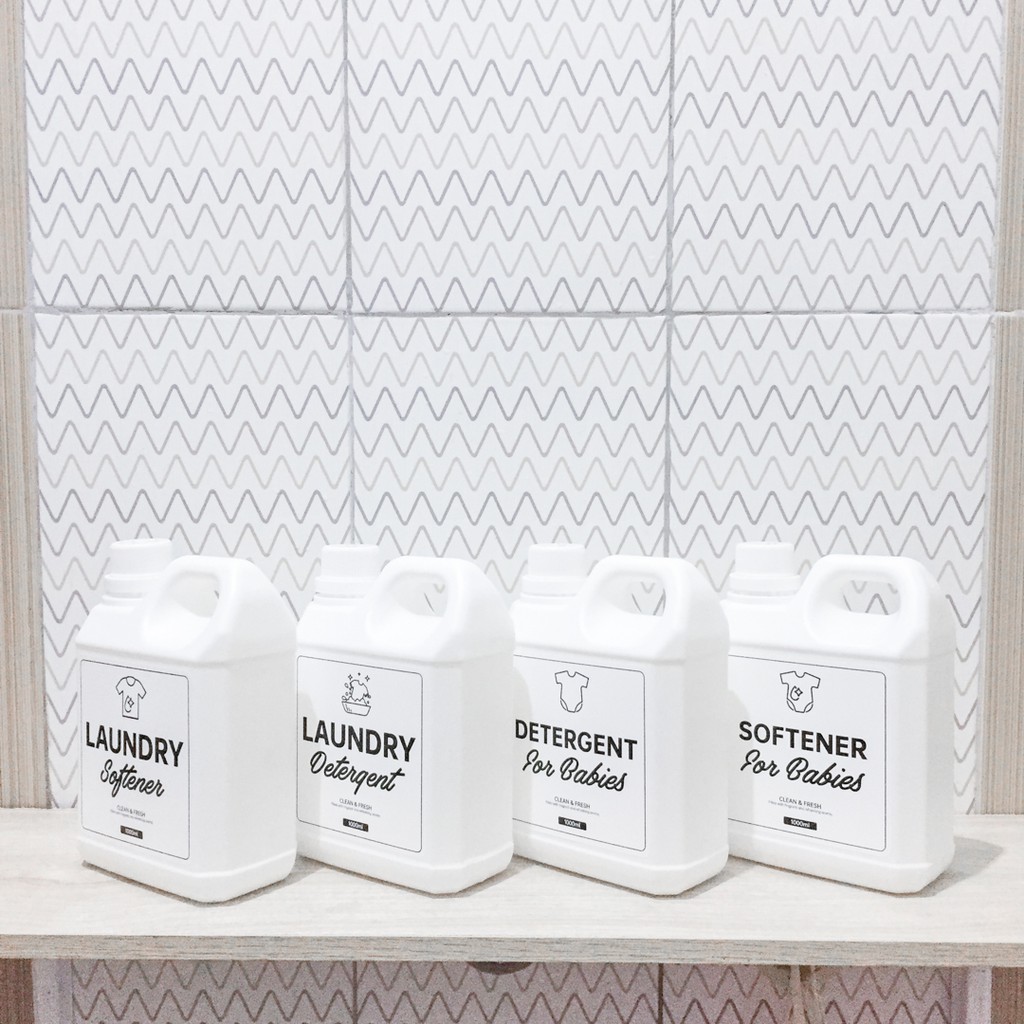 Jual Reno Botol Organizer Aesthetic Refill Laundry Cleaning / Tempat ...
