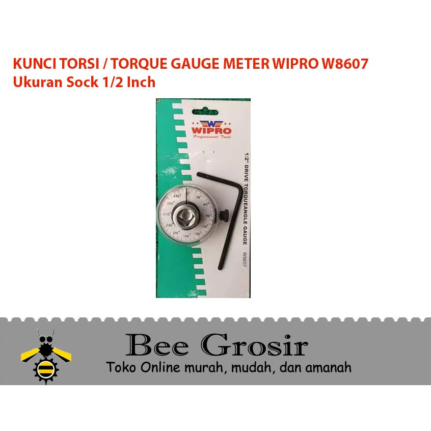 Jual Kunci Sock Torsi Meter Torque Angle Gauge Meter 1/2 Inch Wipro W8607 | Shopee Indonesia