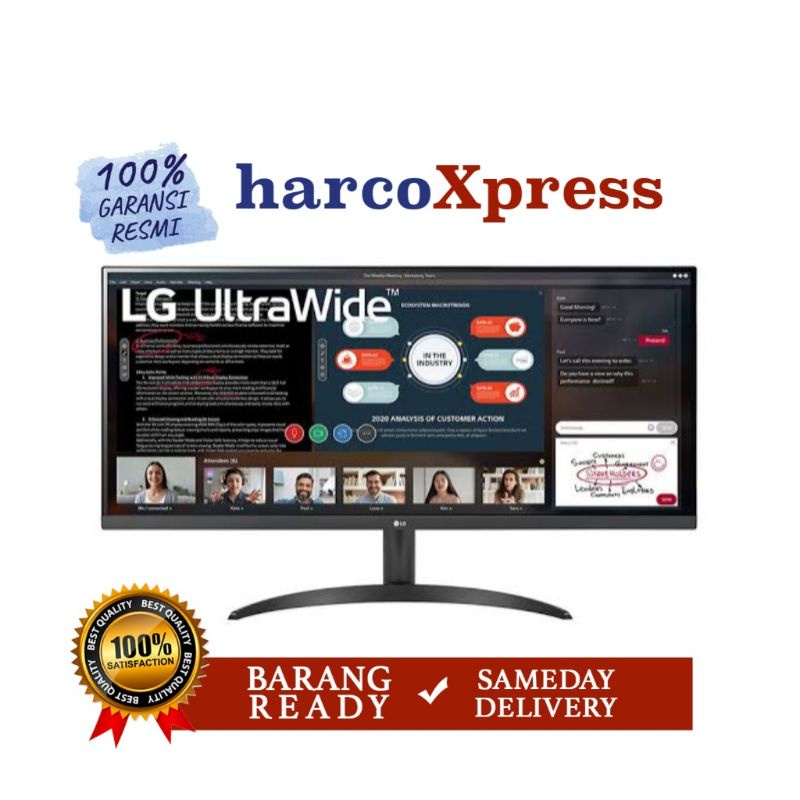 Jual Monitor LED LG 34WQ500 IPS Ultrawide HDR Freesync | 34WQ500-b ...