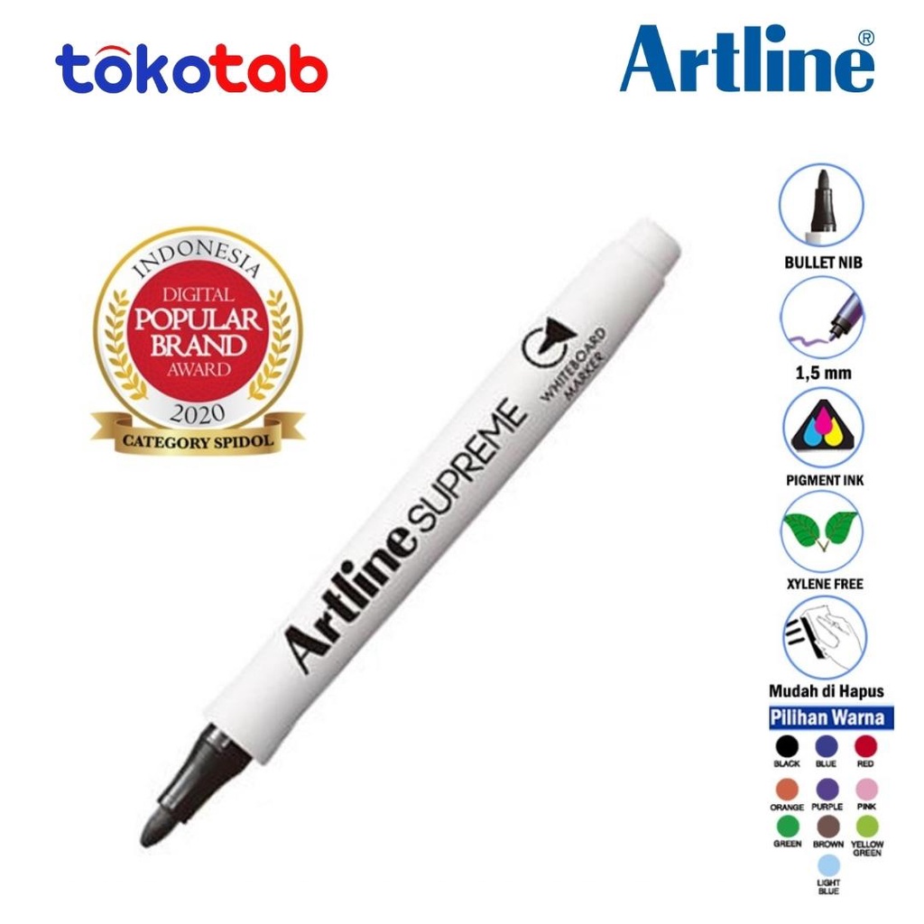 Jual Tokotab - Spidol Marker ARTLINE Supreme Whiteboard EPF-507 ...