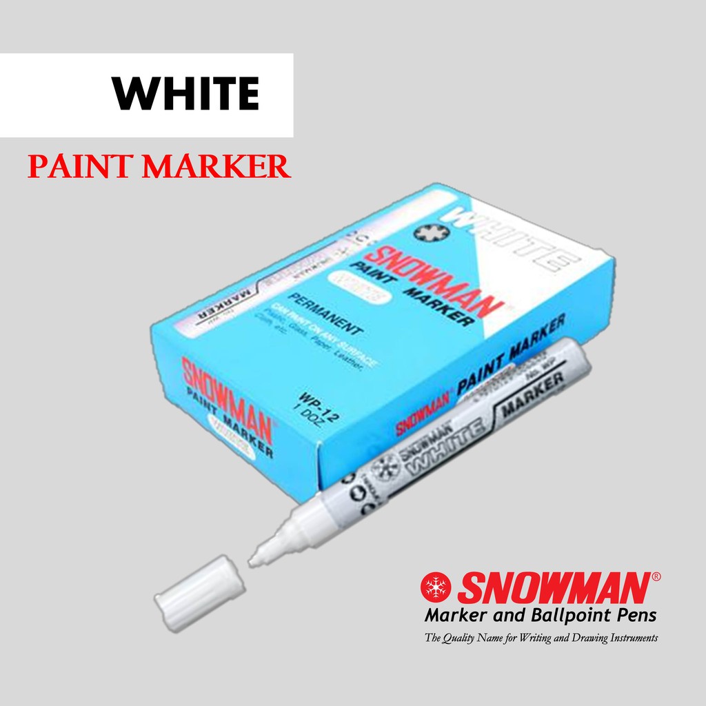 Jual SPIDOL PAINT MARKER SNOWMAN / SPIDOL PERMANENT MEDIUM/ PAINT ...