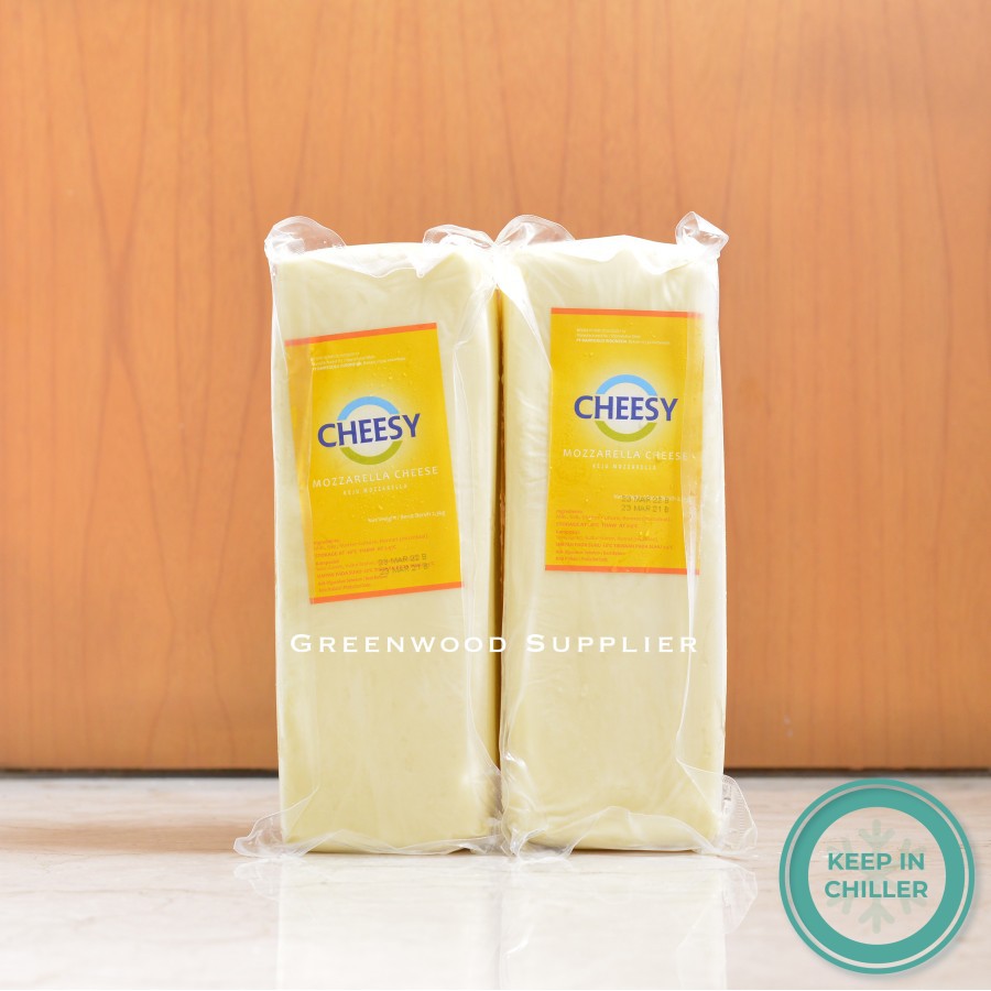 Jual Cheesy Mozzarella Cheese / Keju Mozzarella Cheesy 2300G | Shopee ...