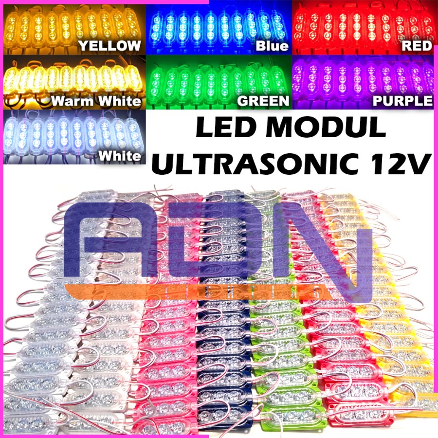 Jual Lampu Led Modul Ultrasonic Strip 3 Mata Smd 6023 2835 12volt 3mata