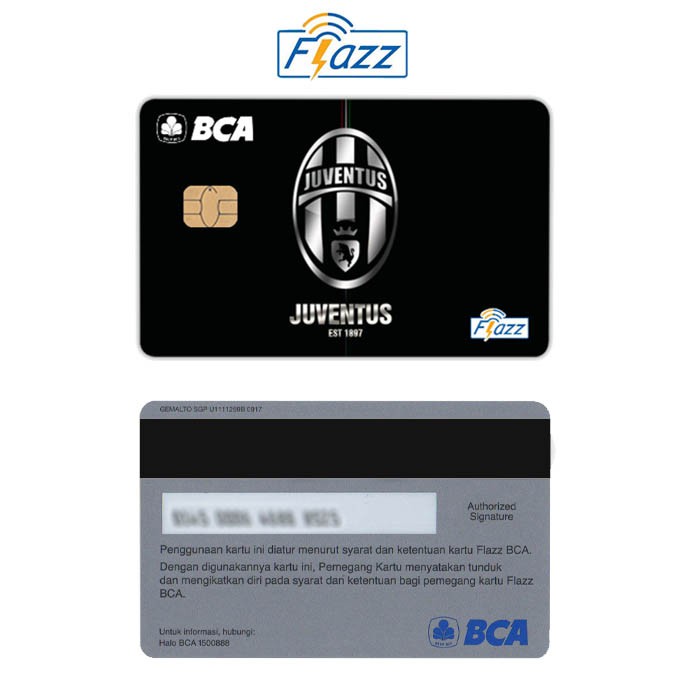 Jual Juventus Kartu E-Money Flazz BCA Gen 2 NFC Custom Card | Shopee ...