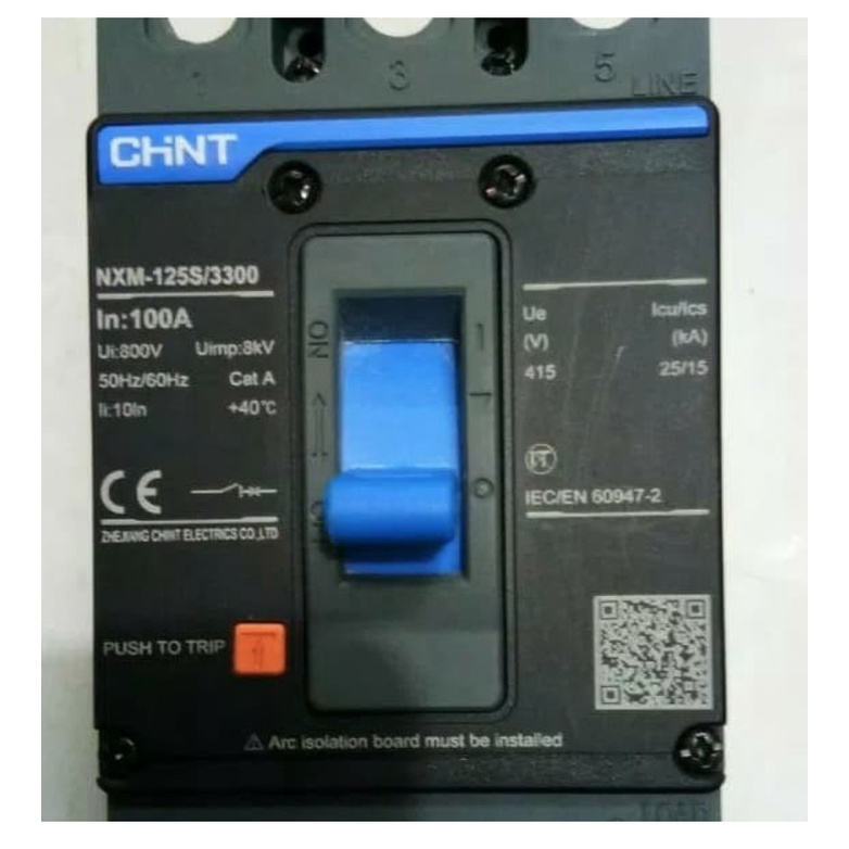 Jual MCCB Breaker NXM-125S 3P 3 Phase 25Ka 125 Ampere 125A Chint | Shopee Indonesia