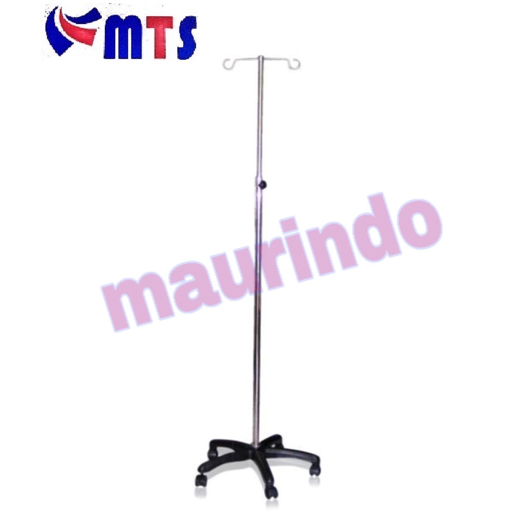 Jual COD - Tiang Infus Kaki 5 Roda Standar Standard Infus Stainless ...