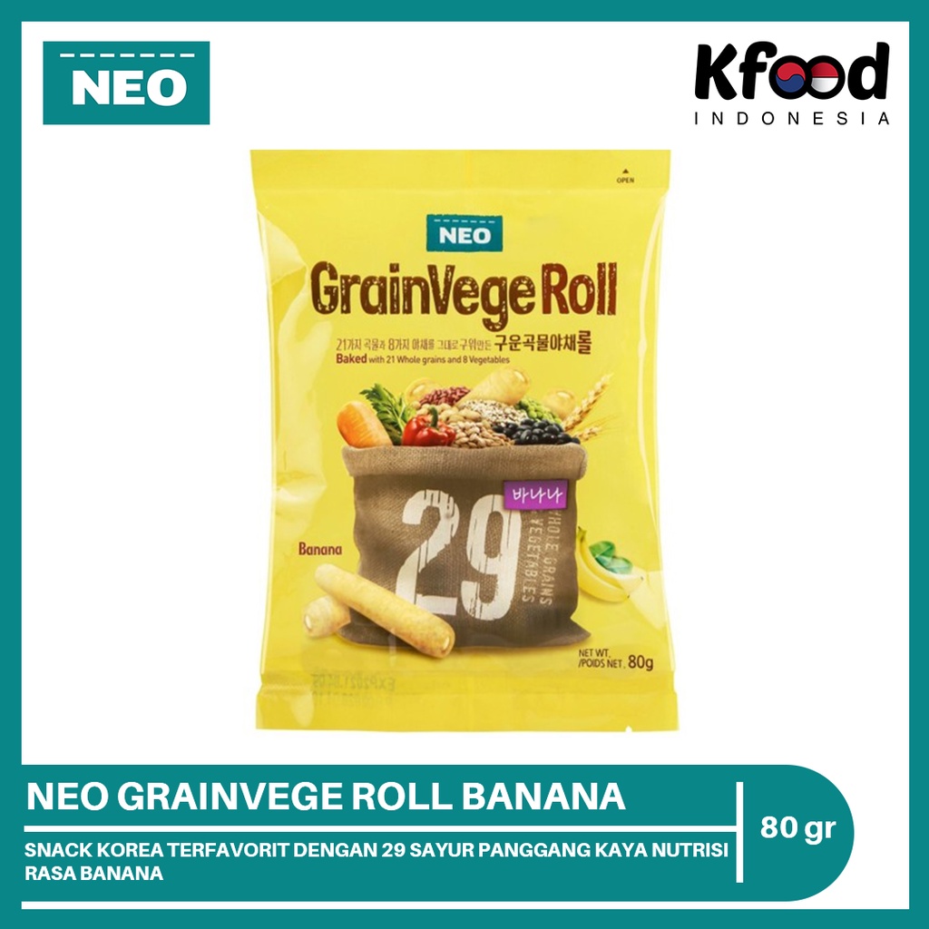 Jual Kfoodind - Neo GrainVege Roll Banana 80gr | Shopee Indonesia