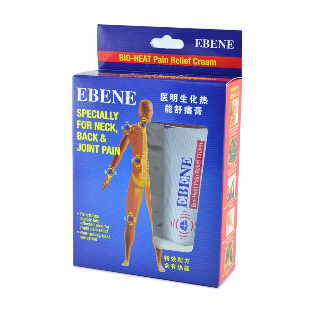 Jual EBENE Bio-Heat Pain Relief Cream (50g) | Shopee Indonesia