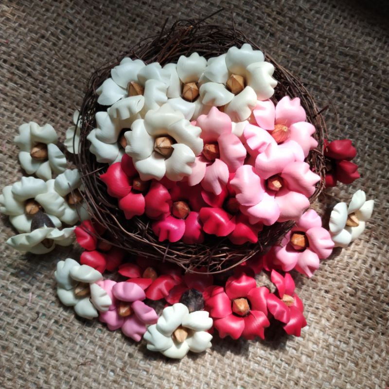 Jual BUNGA LONTAR UKURAN 4 CM HIASAN MAHAR / RINGBOX HIAS TEMA RUSTIC ...