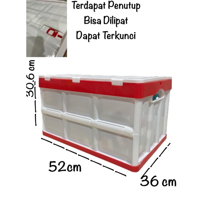Jual Container box Lipat club folding box 700 boxer cover and lock ...