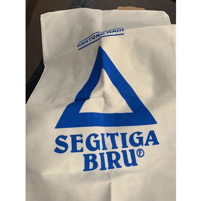 Jual villamarketes Karung Gandum Segitiga Biru Karung Kandi Bahan Ospek ...