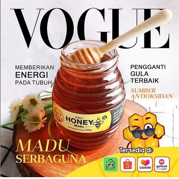 Jual Quick Fresh Honey / Madu Murni Asli 2250gr (Antique Bottle ...