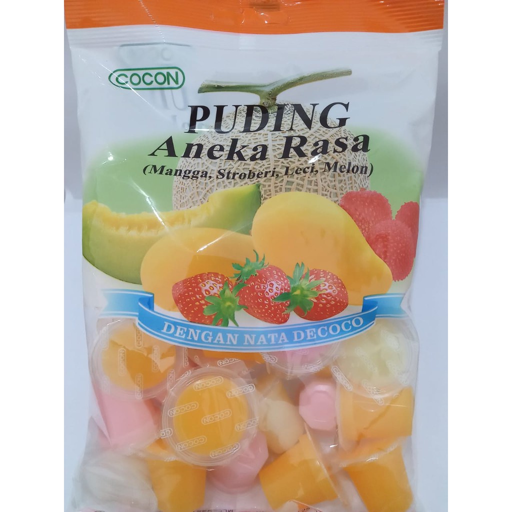 Jual COCON PUDDING ANEKA RASA MANGGA STROBERI LECI MELON 25 CUPS 375G ...