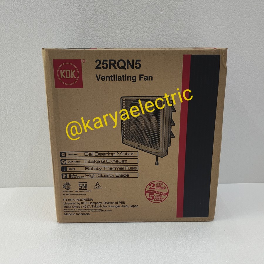 Jual KDK Exhaust Fan Tembok Dinding / Hexos 25RQN5 10" | Shopee Indonesia