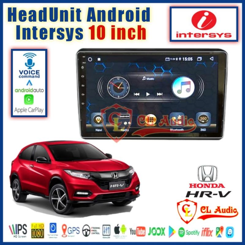 Jual Head Unit Android Intersys 10 Inch OEM Honda HRV Car play | Shopee ...