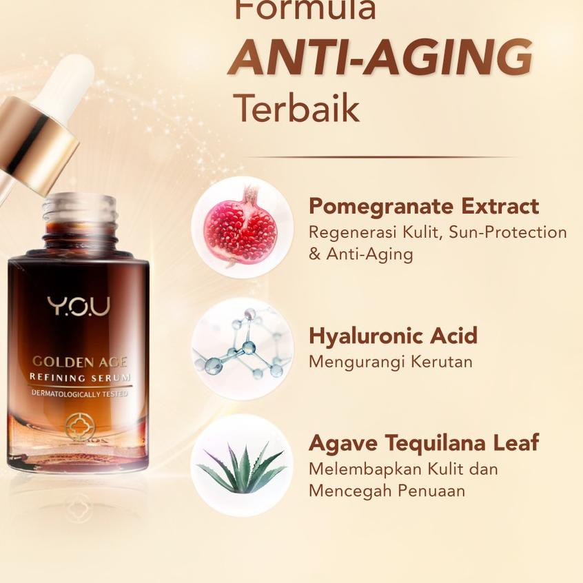 Jual Produk Terlaris YOU Golden Age Refining Serum 20ml [Skin- Renewal ...