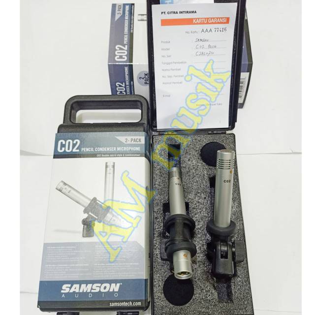 Jual MIC CONDENSER SAMSON C02 SEPASANG ORIGINAL | Shopee Indonesia