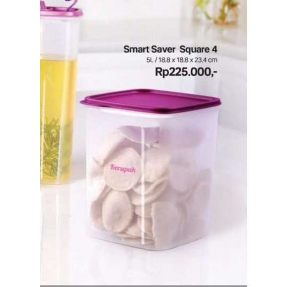 Jual smart saver square 4 tupperware | Shopee Indonesia