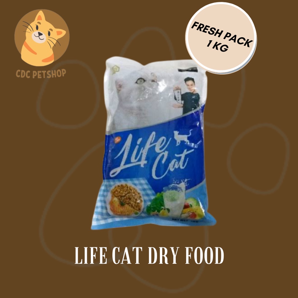 Jual makanan kucing kering life cat 1kg murah | Shopee Indonesia