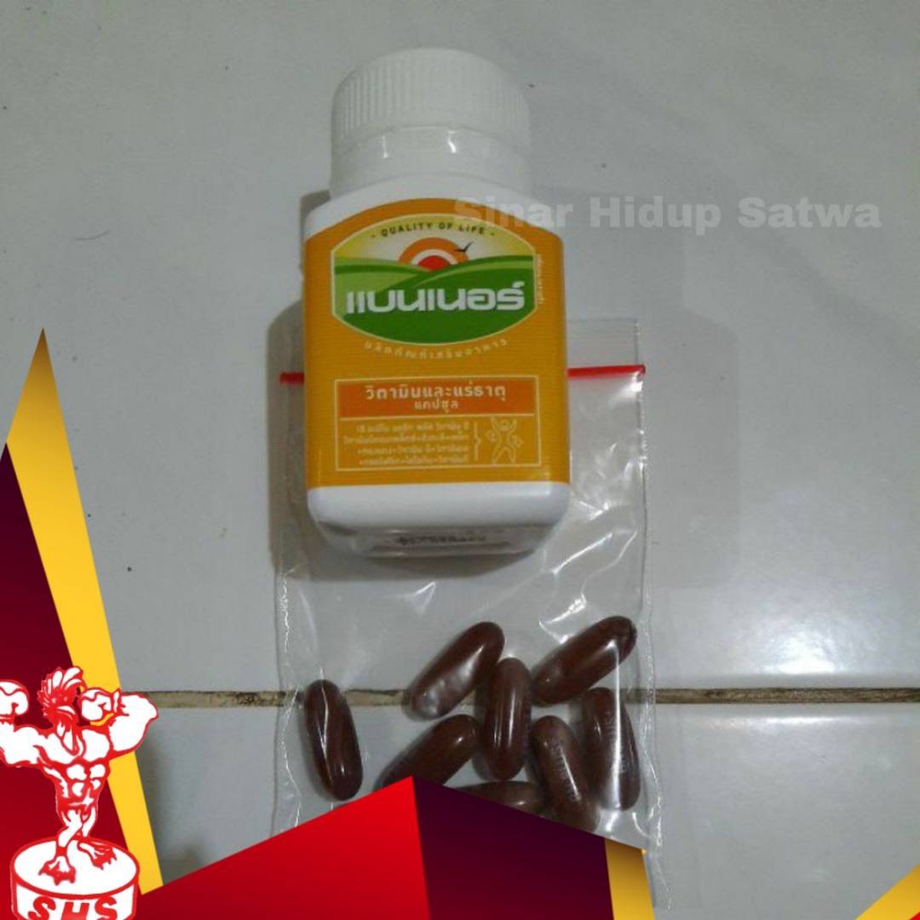 Jual Banner Plus vitamin obat ayam 10 kapsul ecer | Shopee Indonesia