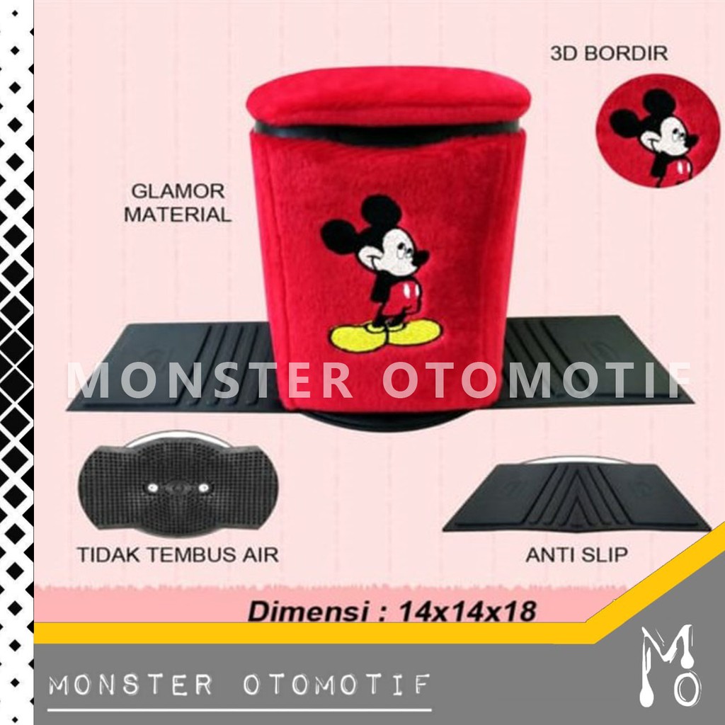 Jual Tempat Sampah Mobil Mickey Mouse , Aksesoris Mobil Motif Mickey ...