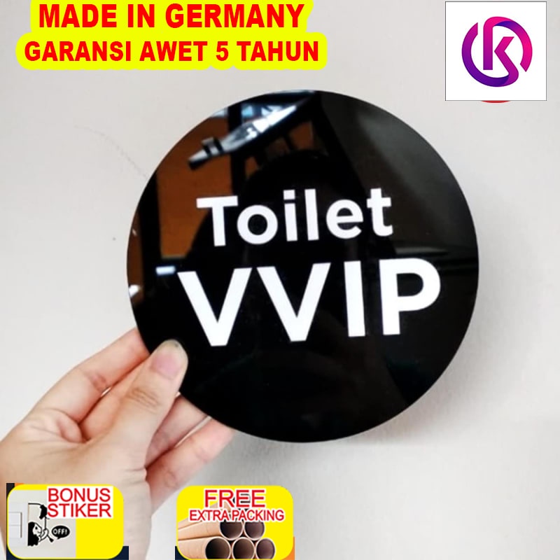 Jual Promo Toilet VVIP Sign / Tanda Toilet acrylic / Papan Tanda Toilet ...