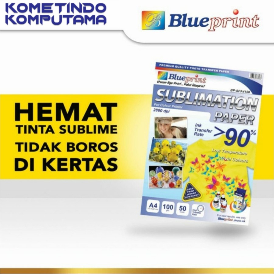 Jual BP-SPA4100 Sublimation Paper A4 BLUEPRINT KERTAS SUBLIM | Shopee ...