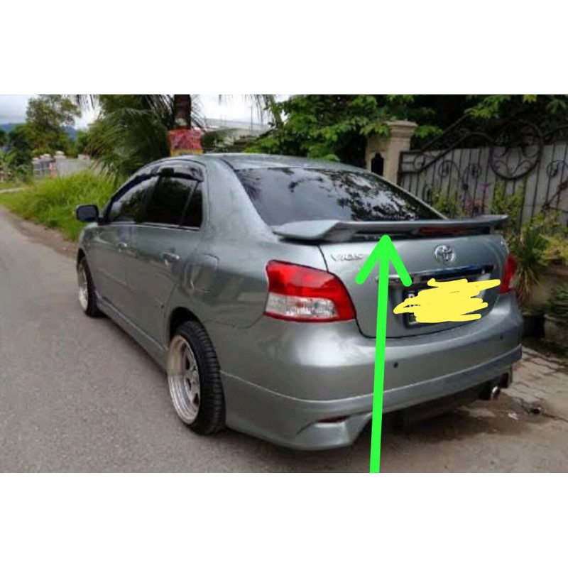 Jual spoiler vios trd sedan universal dengan stoplamp | Shopee Indonesia