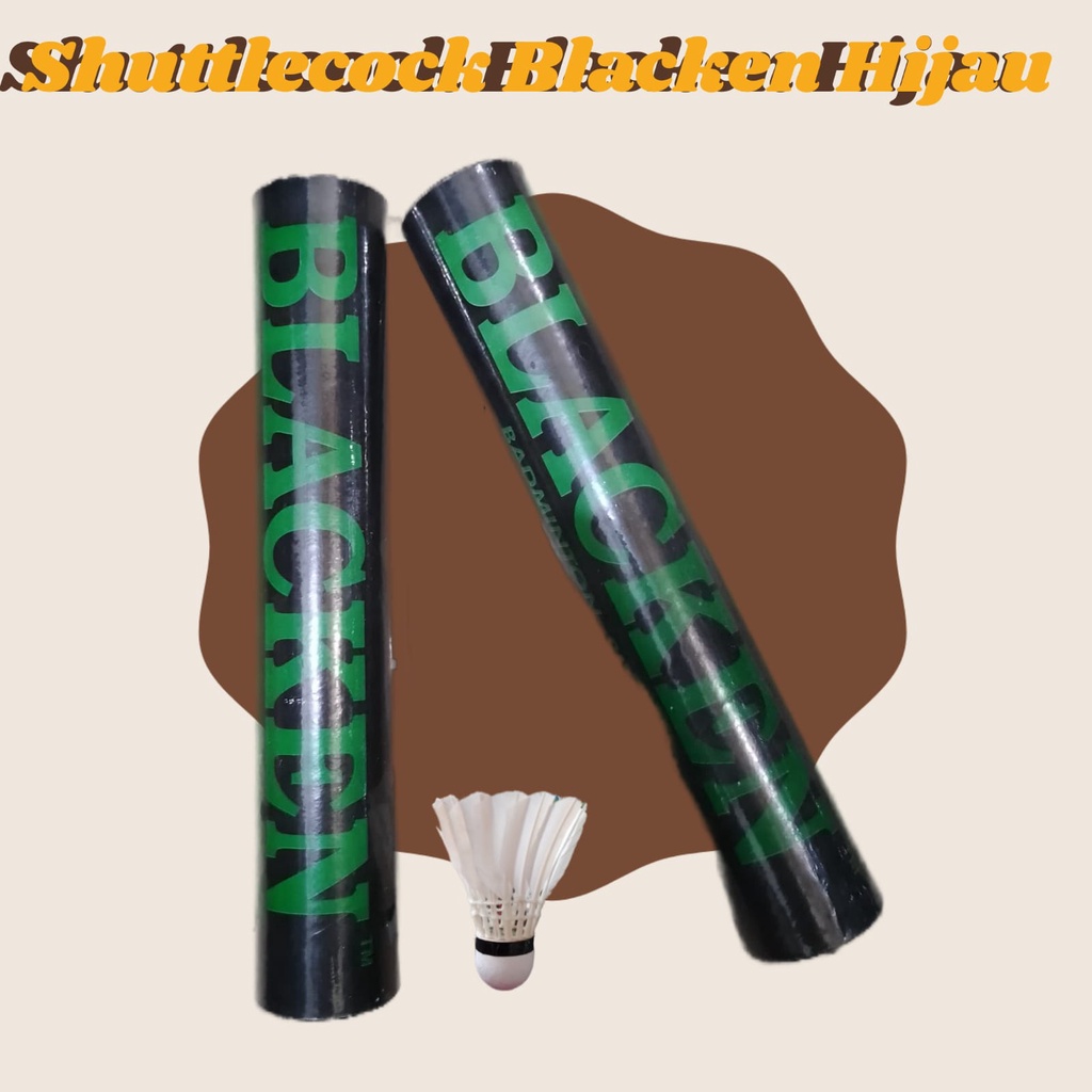 Jual Shuttlecock Blacken Hijau dan Silver Kok Bulu Tangkis Blacken ...