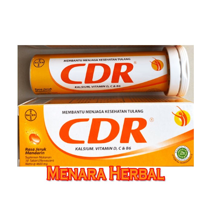 Jual CDR 10 Tablet // CDR Suplemen Kalsium Rasa Jeruk Mandarin 10 ...