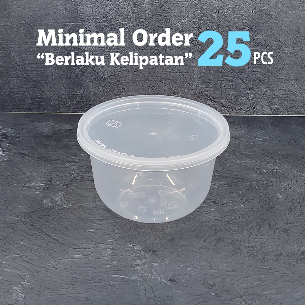 Jual Thinwall 300ML RB Bulat / Food Container / Kotak Makan Plastik 300 ...