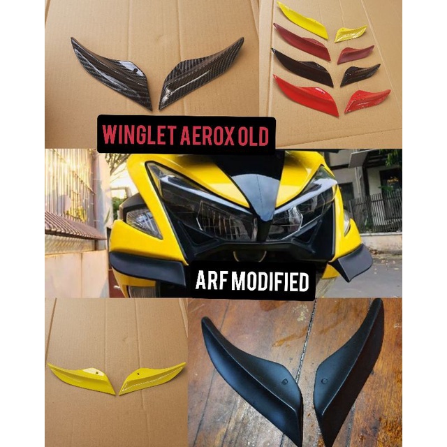 Jual Winglet Samping Aerox 155 old Aero Winglet Aerox 155 cc Hitam ...