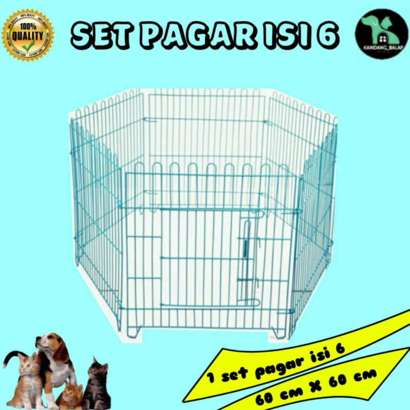 Jual Kandang Anjing Pagar / Kandang umbaran Besi Lipat - Kucing Klinci Anjing Kura kura | Shopee ...