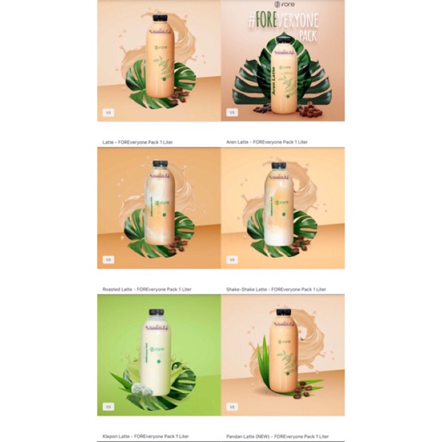Jual FORE COFFEE - FOREveryone Pack 1 Liter Series | Shopee Indonesia