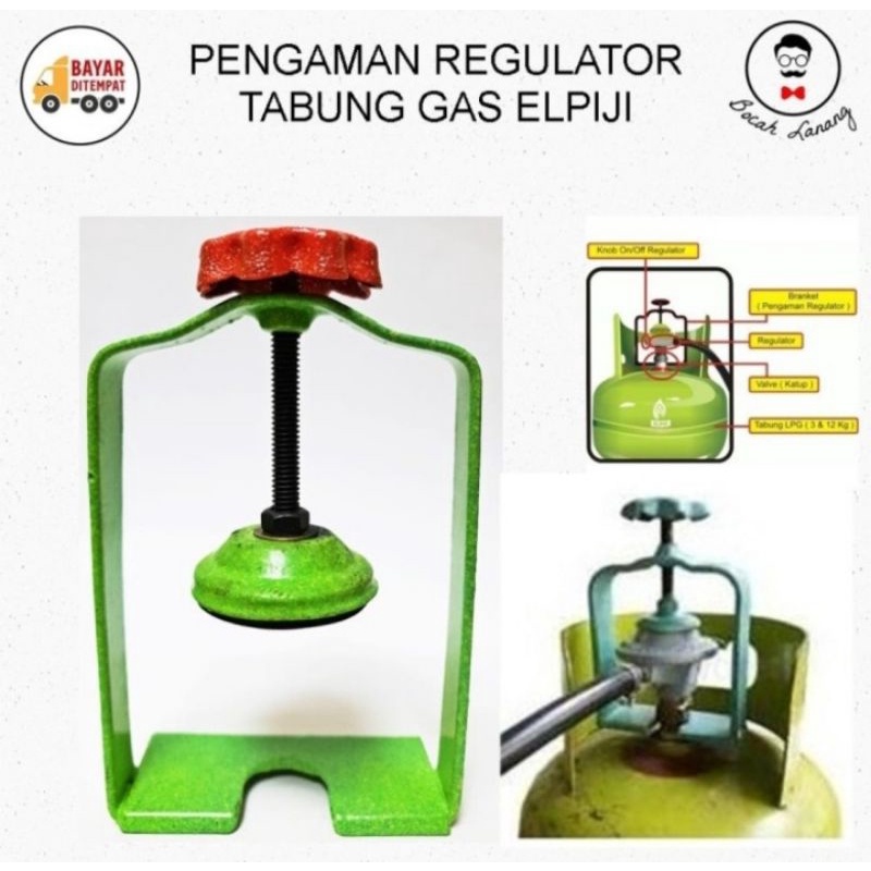 Jual Pengaman Gas Regulator Penjepit Gas 3/12kg | Shopee Indonesia