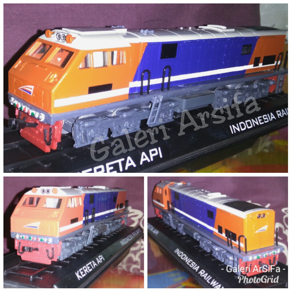 Jual Miniatur Lokomotif CC 201 129 Logo Baru Hidung miring R & B ...