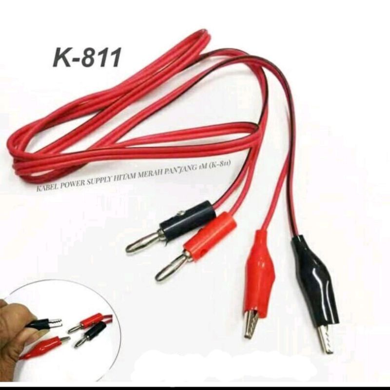 Jual kabel power suply 1 meter servis handphone jepit | Shopee Indonesia