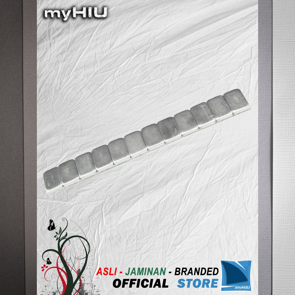 Jual Besi Balancing Tempel 10 x 18 x 3 mm Isi 50 strip @5gr Spooring ...