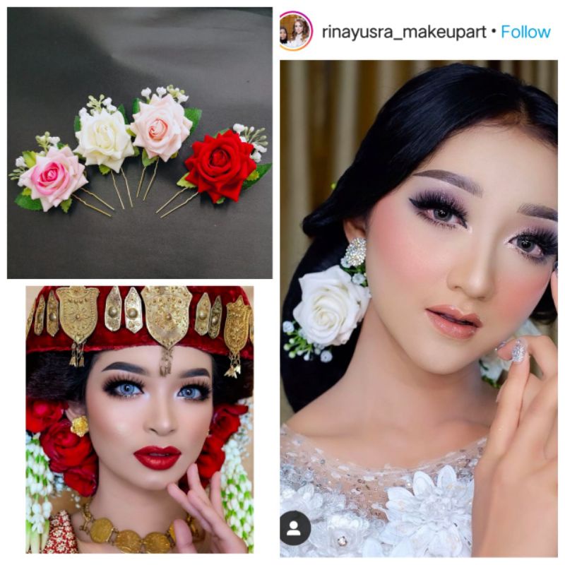Jual Bunga Mawar Bludru Hairdo Paes Solo Putri Shopee Indonesia