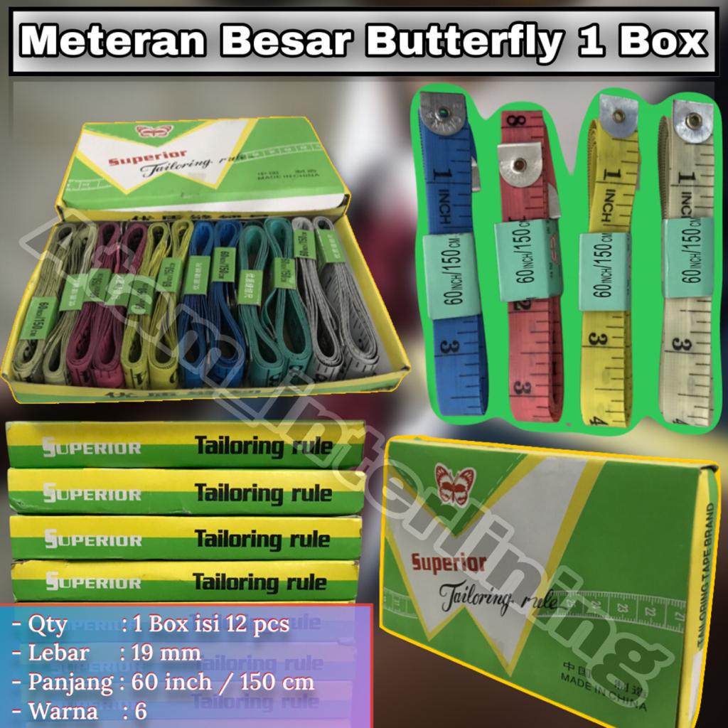 Jual 1 Box | Meteran BESAR Kain bahan Baju Badan 150cm / 60 inch ...