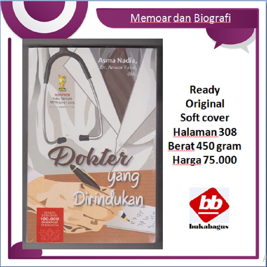 Jual Buku Asma Nadia Murah Original Dokter Yang Dirindukan | Shopee Indonesia