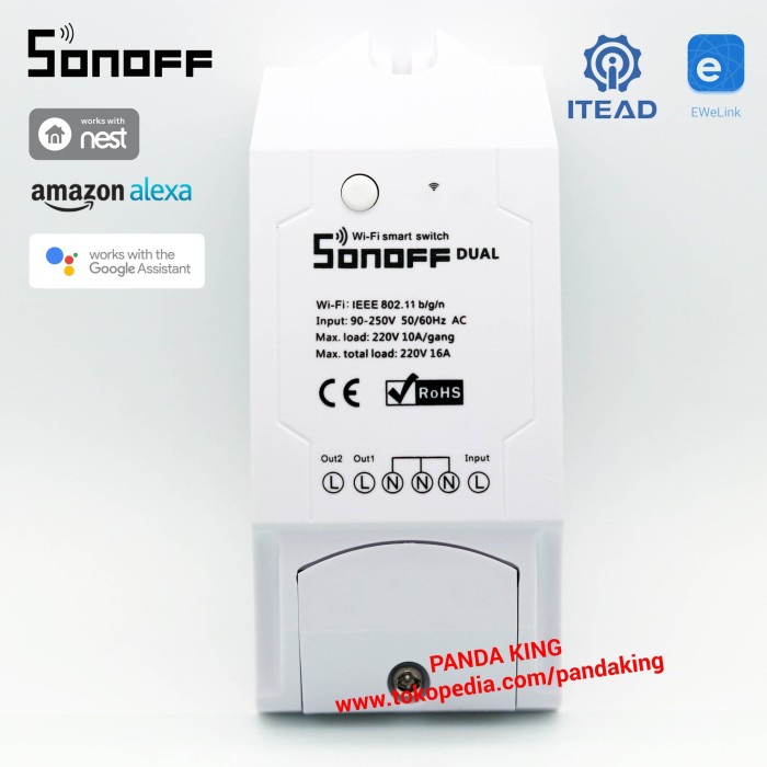 Jual SONOFF Dual - 2 Channel Wireless Wifi IoT Switch Smart Home ... Jual SONOFF Dual - 2 Channel Wireless Wifi IoT Switch Smart Home ...