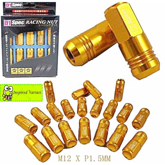 Jual Lug Nut Mur Baut Roda Racing D1 1.5MM | Shopee Indonesia