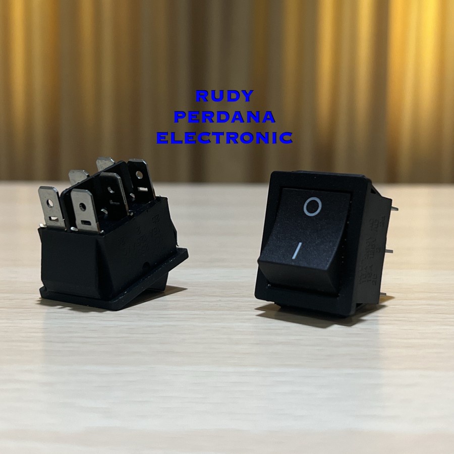 Jual SWITCH ROCKER SAKLAR ON OFF 6 PIN KOTAK SPRING MOMENTARY SELF ...