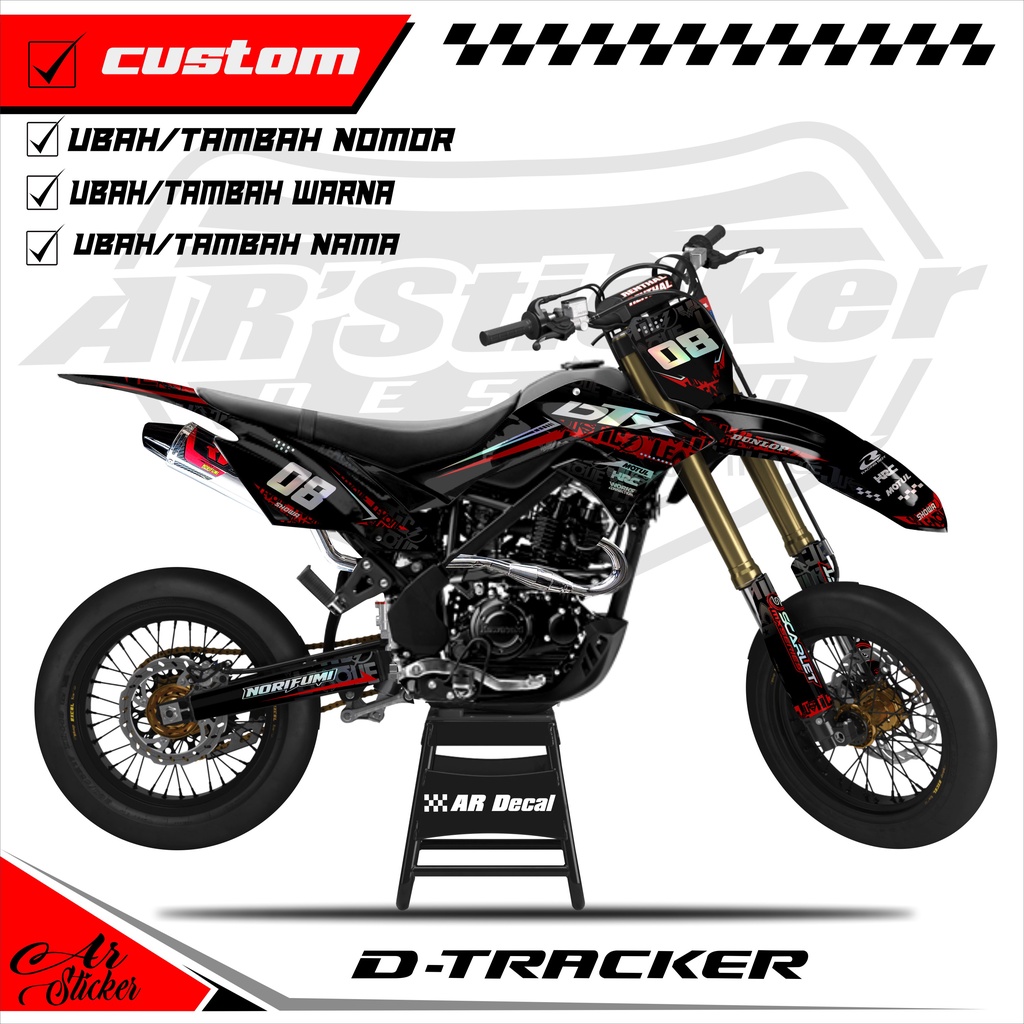 Jual Decal D-tracker Hologram Pelangi, Chrome - Decal Stiker Full body ...