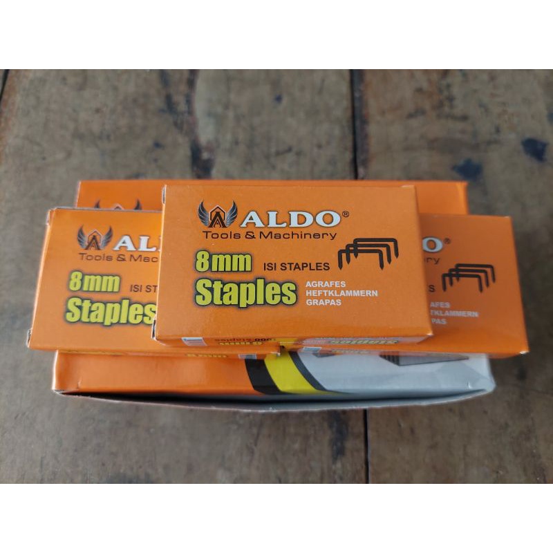 Jual [PACK] STAPLES ALDO 8 MM PACK ISI 1000 PCS / STAPLES ALDO 8MM ...