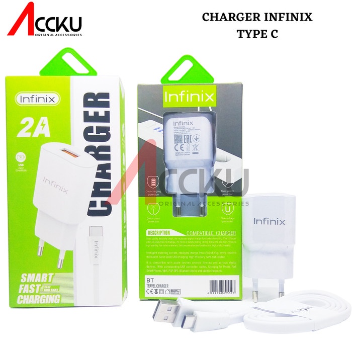 Jual [ SCU32 ] CHARGER INFINIX TYPE C & MICRO CHARGER INFINIX 2A ...